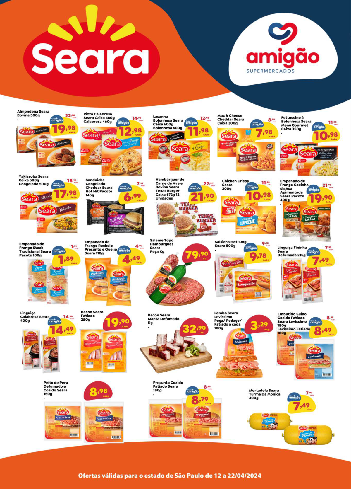 Lâmina de Ofertas Seara - São Paulo - Amigão Supermercados : Amigão ...